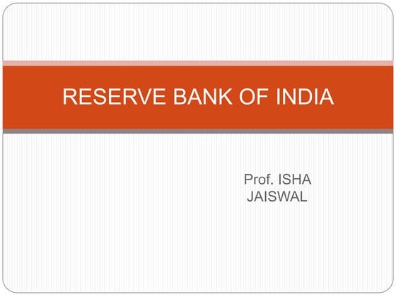 Role of RBI in Control of Credit - Economics Project Class 12 (2019-20 ...