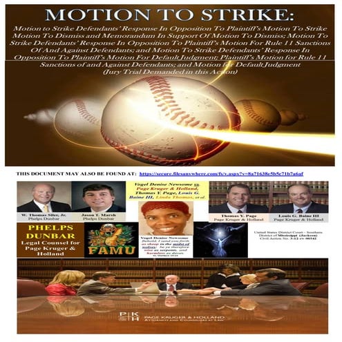 08/10/12 - MOTION TO STRIKE RESPONSE TO: Motion To Strike Motion To ...