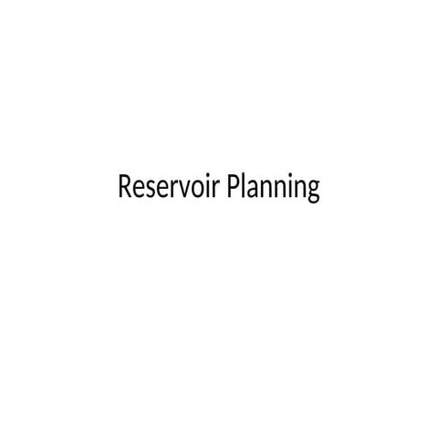 Reservoir planning design and calculation.ppt