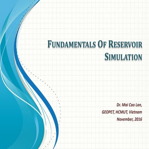 Reservoir simulation (april 2017) | PDF