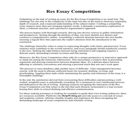 Writing A Response Essay | PDF