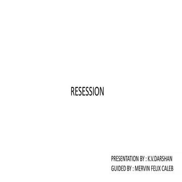 Recession in India 2008 | PPT