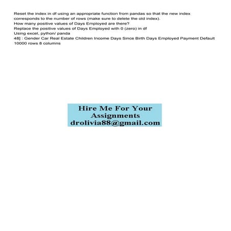 Reset the index in df using an appropriate function from pan.pdf