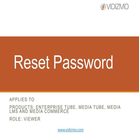 Reset Password | PPTX