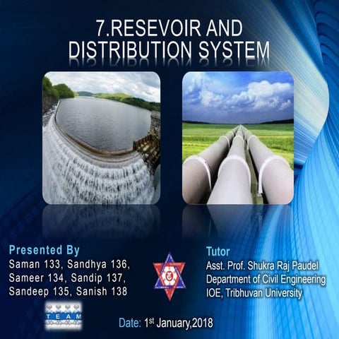 Resevoir and Distribution System - Includes Hardy Cross Method and Some ...