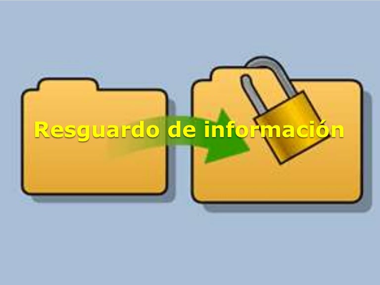 Resguardar La Informacin