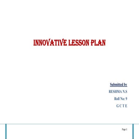 Reshma lessonplan | PDF
