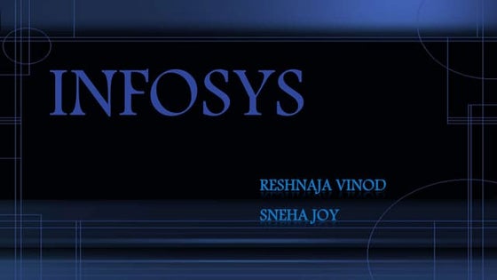 Infosys - Performance management system | PPTX