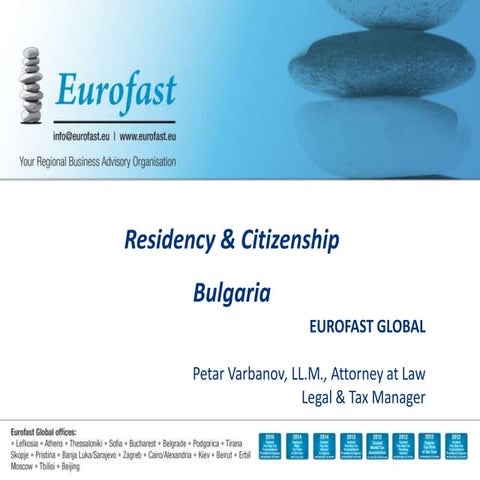 Residency and Citizenship in Bulgaria | PPTX