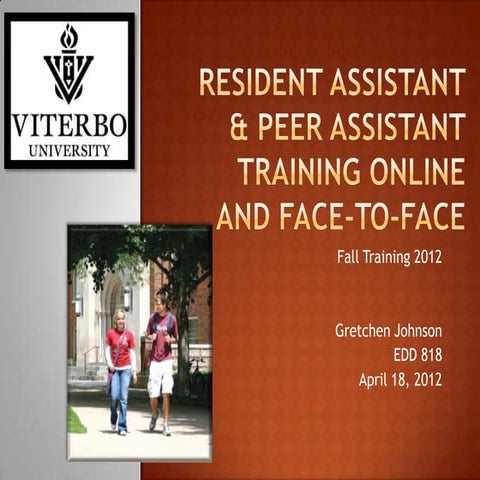 Resident assistant training online | PPTX