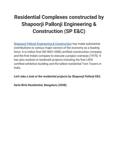 Top EPC companies in India - Best EPC Contractor | PDF