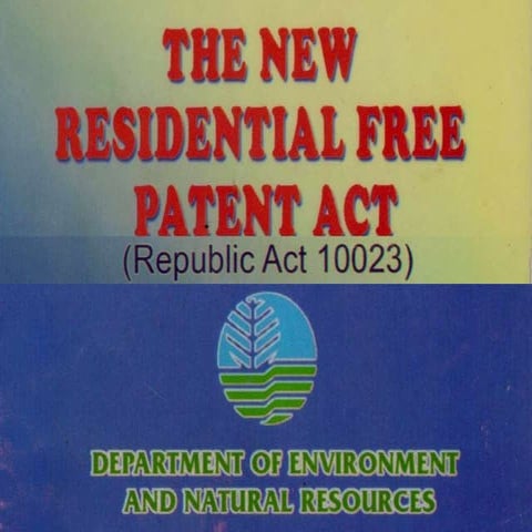 Residential free patent primer | PPTX