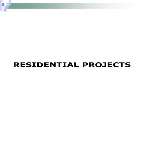 Residential Projects 1 | PDF