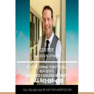 Len Foy: Real Estate Attorney | PPTX