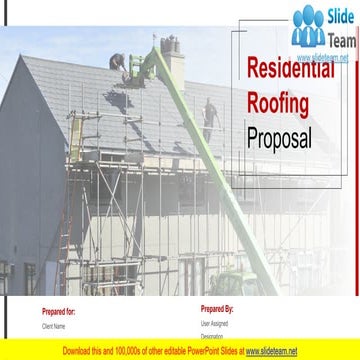 Residential Roofing Proposal PowerPoint Presentation Slides | PDF