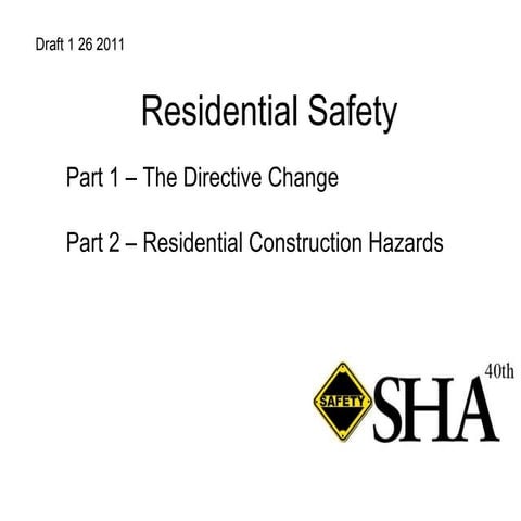 Residential safety 1 26 11 | PPT