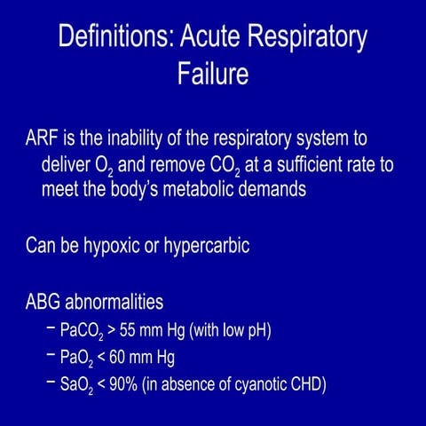 Resident Resp Failure Lecture about respiration center | PPT | Free ...