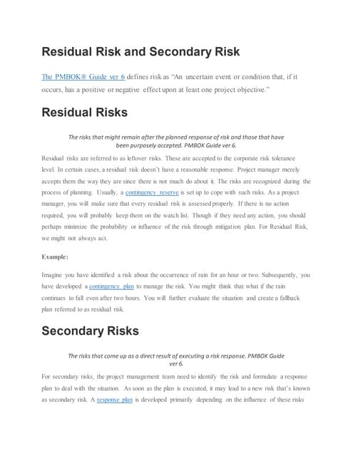 Project Cost Management - PMP/CAPM | DOCX
