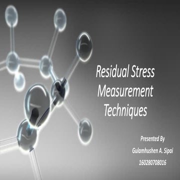 Residual stress measurement techniques | PDF