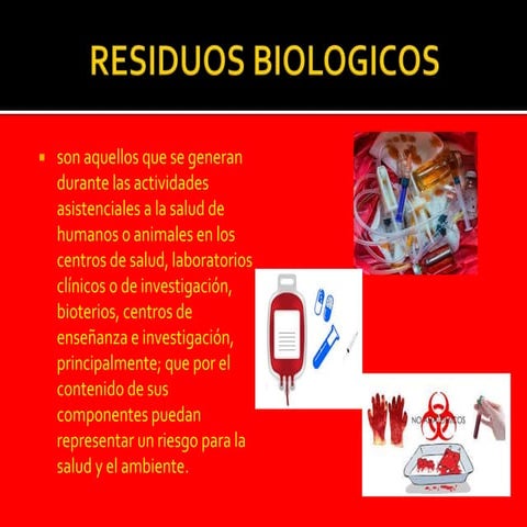 Residuos biologicos presentacion | PPTX