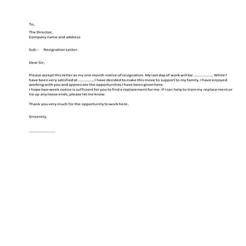 Intimation letter | DOCX