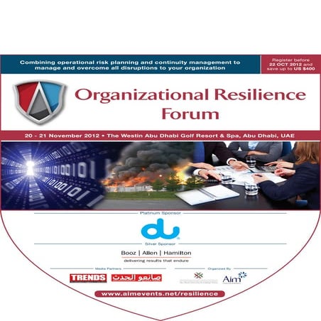 Organizational Resilience Forum 2012 | PDF