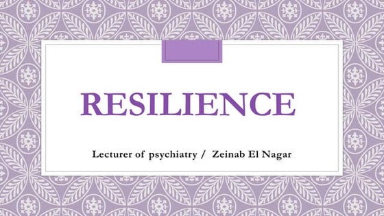 Resilience | PPTX