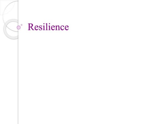 Resilience | PPTX