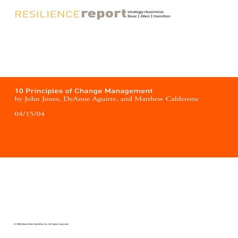 Resilience In Times Of Change | PDF