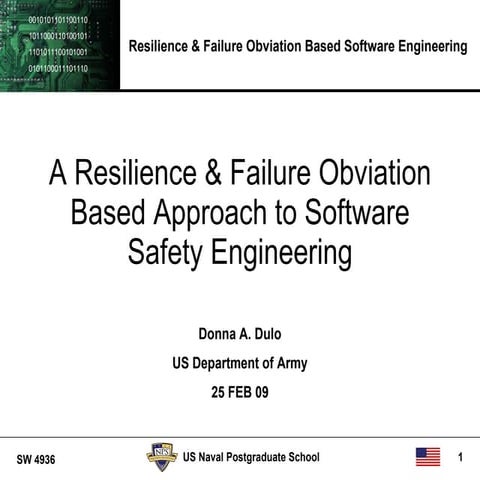 Resilience And Failure Obviation Software Engineering | PPT