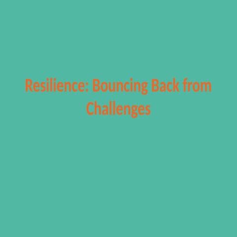 Resilience in students | PPT