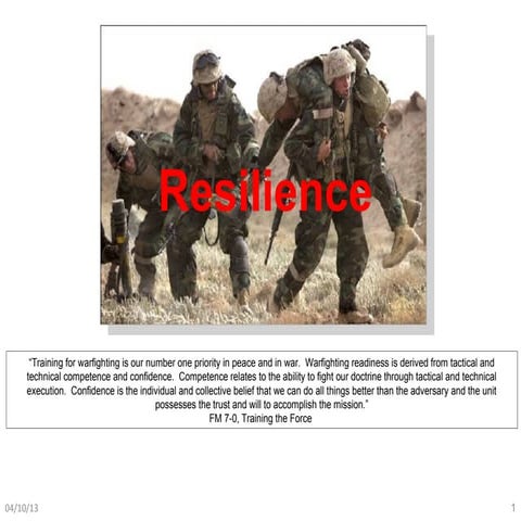 Military Resilience feb 9 v1.4 | PPT