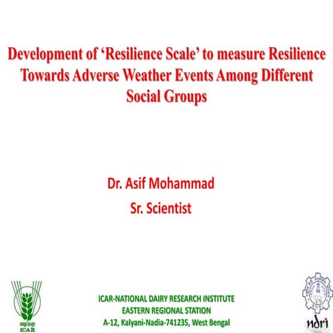 Resilience scale | PPT