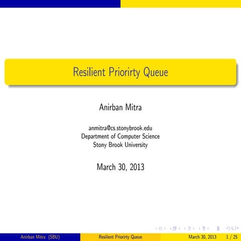 Resilient priority queue | PPT