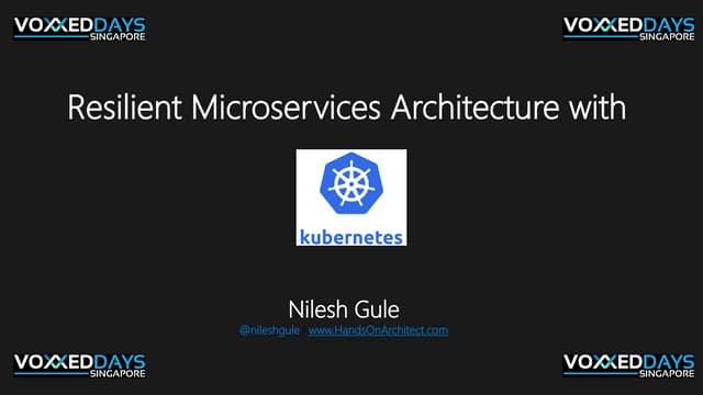 Resilient Microservices Architecture with kubernetes | PPT Resilient Microservices Architecture with kubernetes | PPT