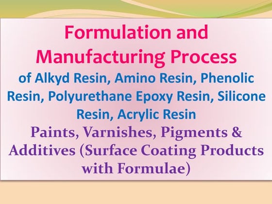 Paint Manufacturing Process | PPT