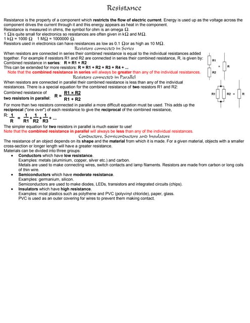 Factors affecting resistance | PPTX