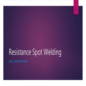 Resistance spot welding | PPTX | Physics | Science
