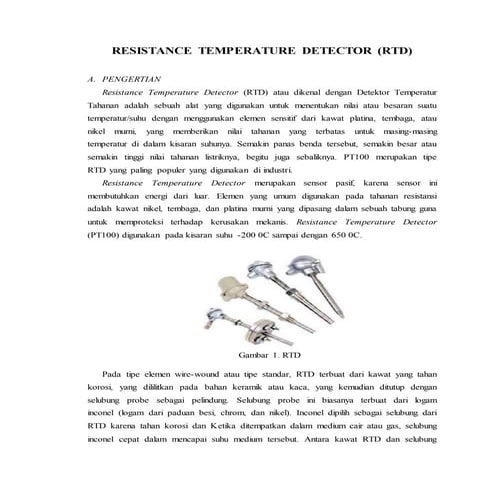 Resistance temperature detector | DOCX