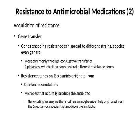 Resistance to Antimicrobial Medications.pptx