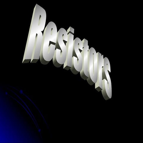 Resistors & Resistor Color Code | PPT