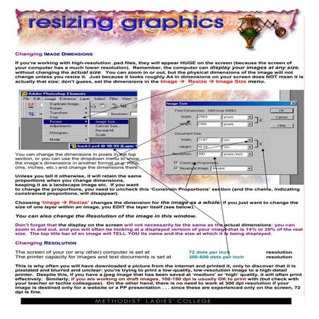 Resizing images | PDF