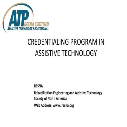 Resna atp certification | PPT
