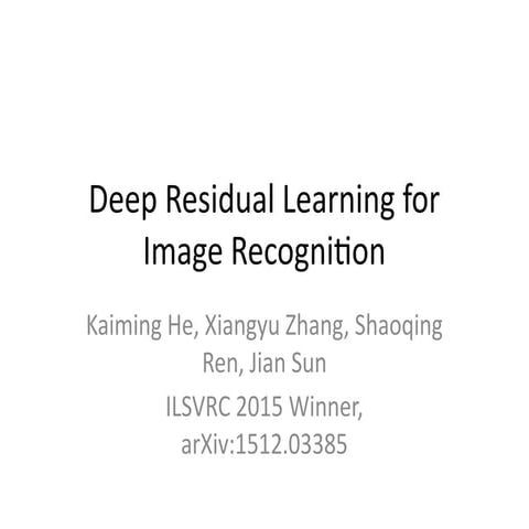 ResNet_Presentation_paper explained_slide | PPTX