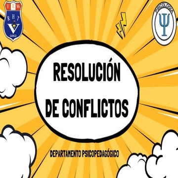 RESOLUCIÓN DE CONFLICTOS EN ESTUDIANTES DE SECUNDARIA | PPTX