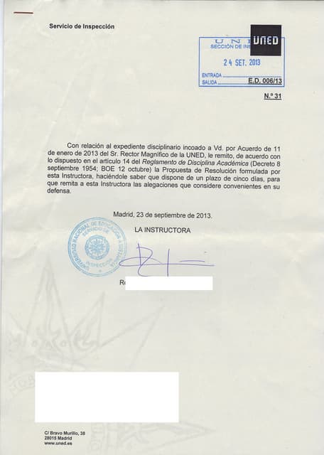 Convocatoria vista del expediente | PDF