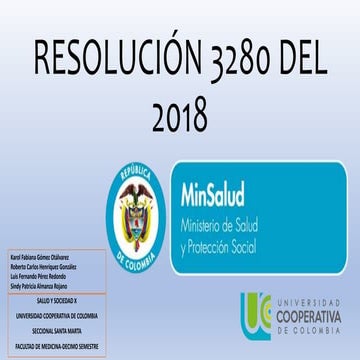 resolucion 3280-2018 RESUMEN. practico,,, | PPTX