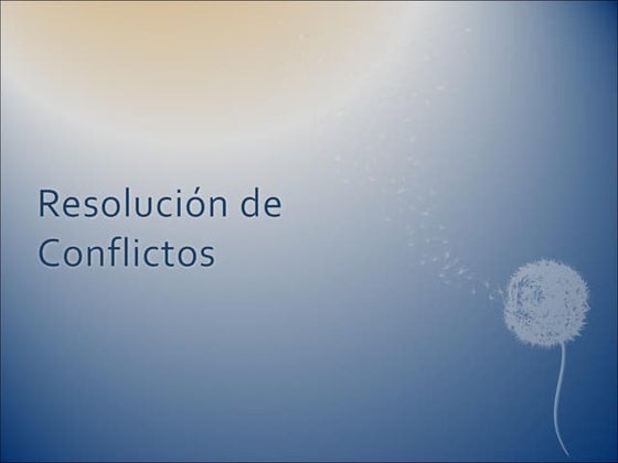 Presentacion manejo de conflictos | PPT