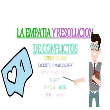 RESOLUCION DE CONFLICTOS A TRAVES DE LA EMPATIA, HERRAMIENTA A SER ...