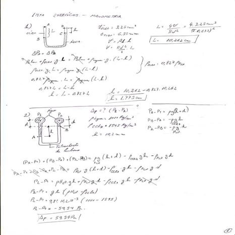 Fenomenos de transporte - Manometria | PDF